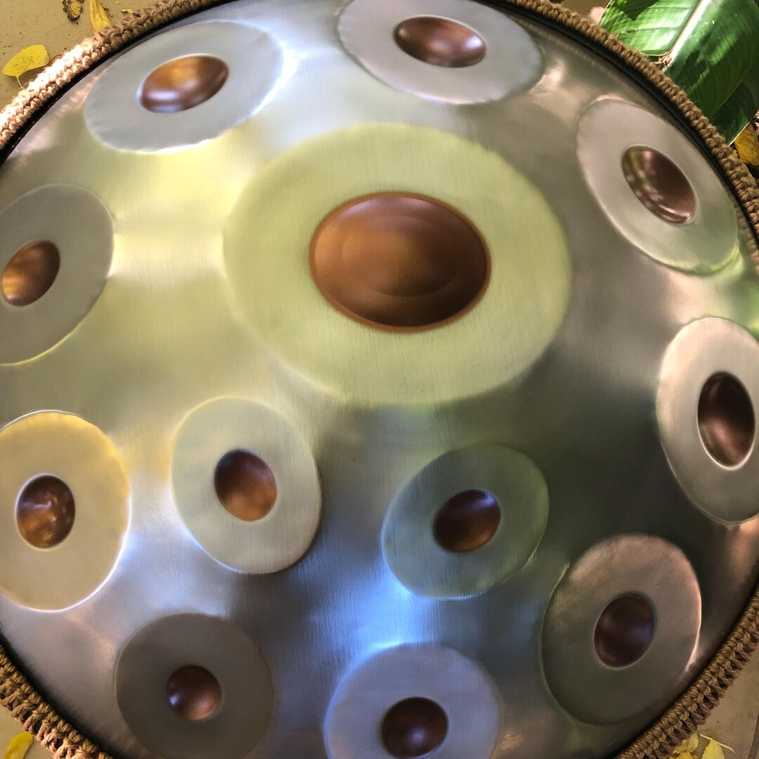 12-notes 2-tone Copper/silver Steel HANDPAN UFO DRUM Free Shipping - Etsy