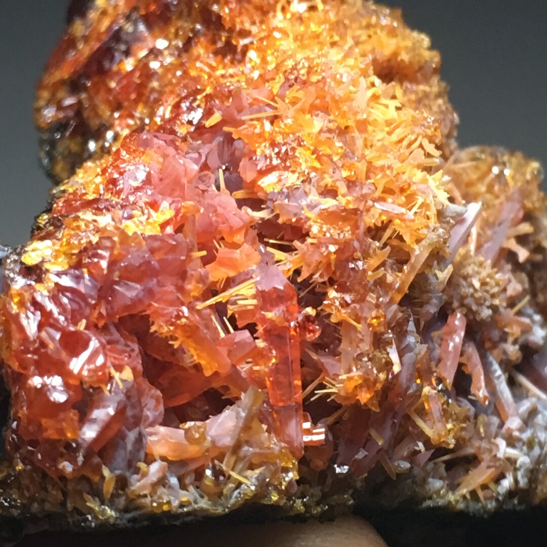 350g BIG Red Zincite Cluster - Etsy Polska