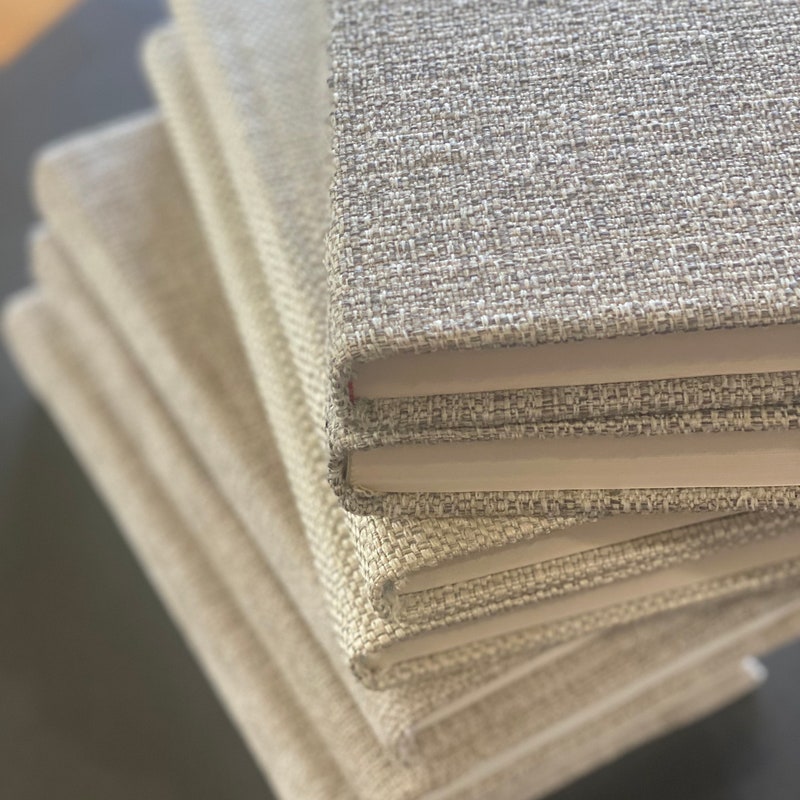 Linen Books Neutral - Etsy