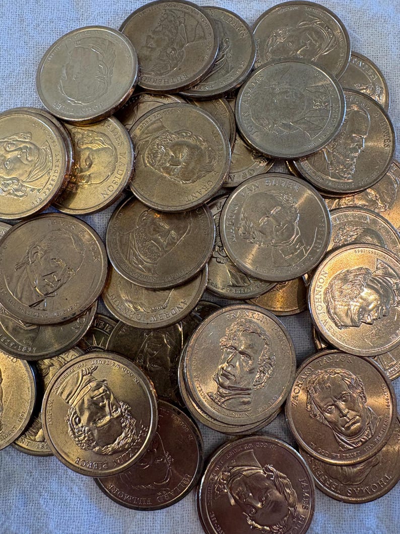 25-hand-selected Presidential Gold Dollars INCLUDING (5) Collector’s ...