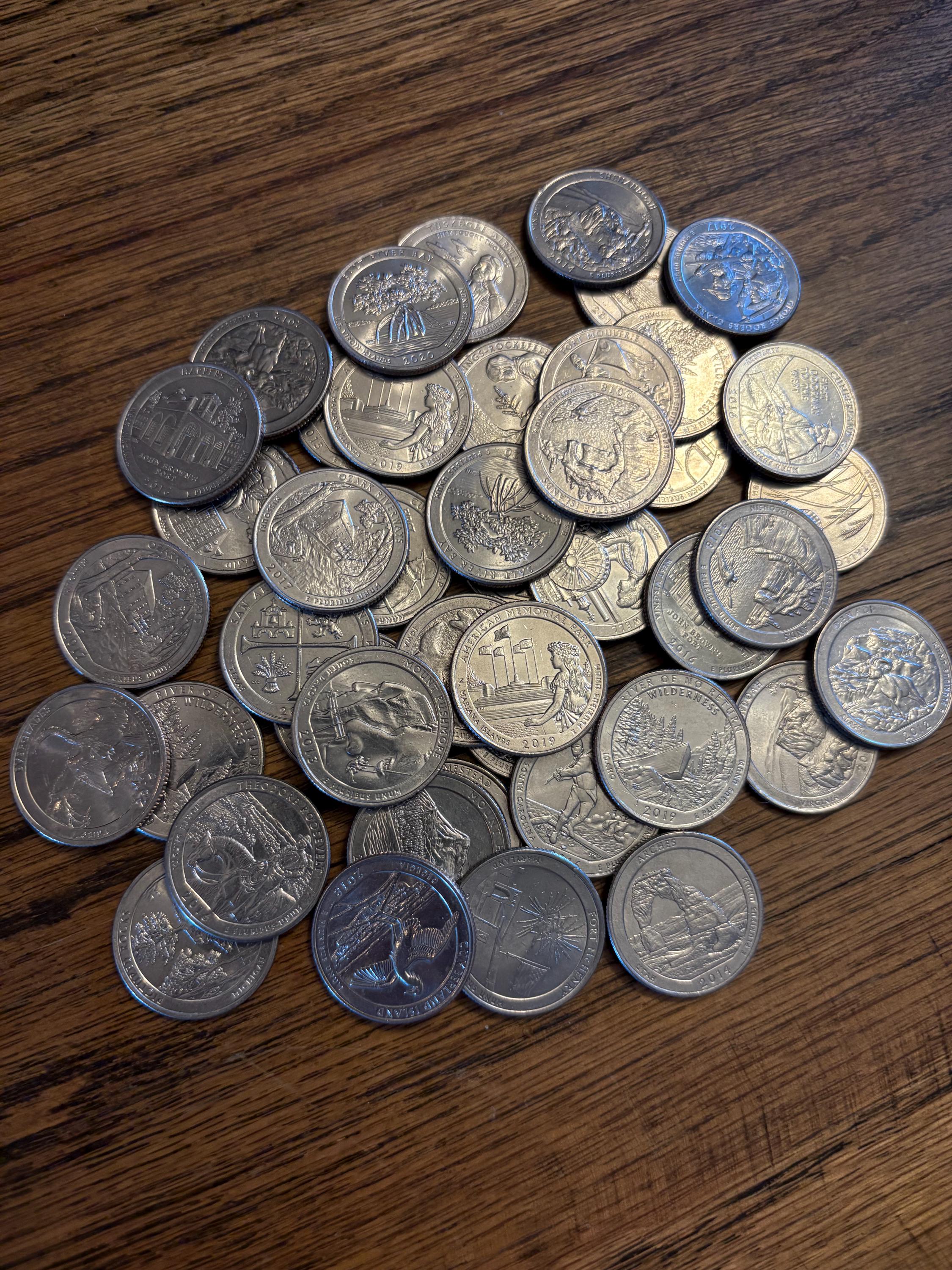 America the Beautiful State Parks Quarters – Full Set of 56 Coins – AU ...