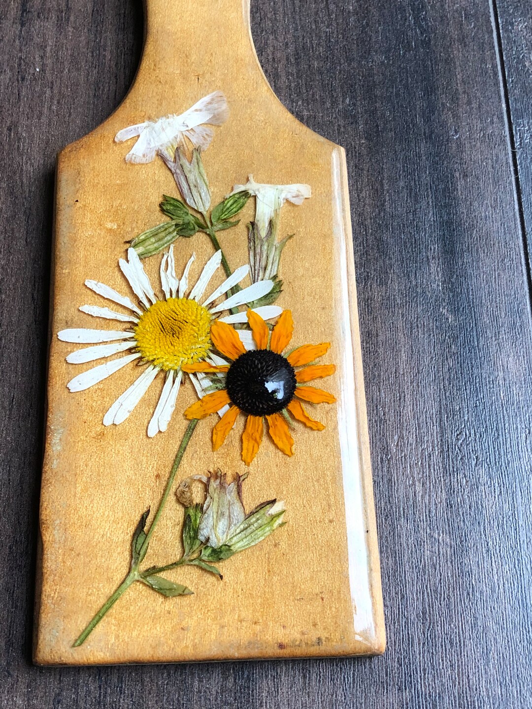 Butter Paddle Decor With Real Preserved Flowers - Etsy