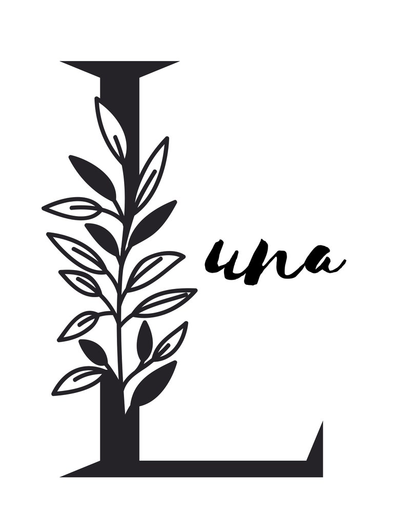 Luna Name Print Nursery Print, Baby Shower, Baby Gift - Etsy