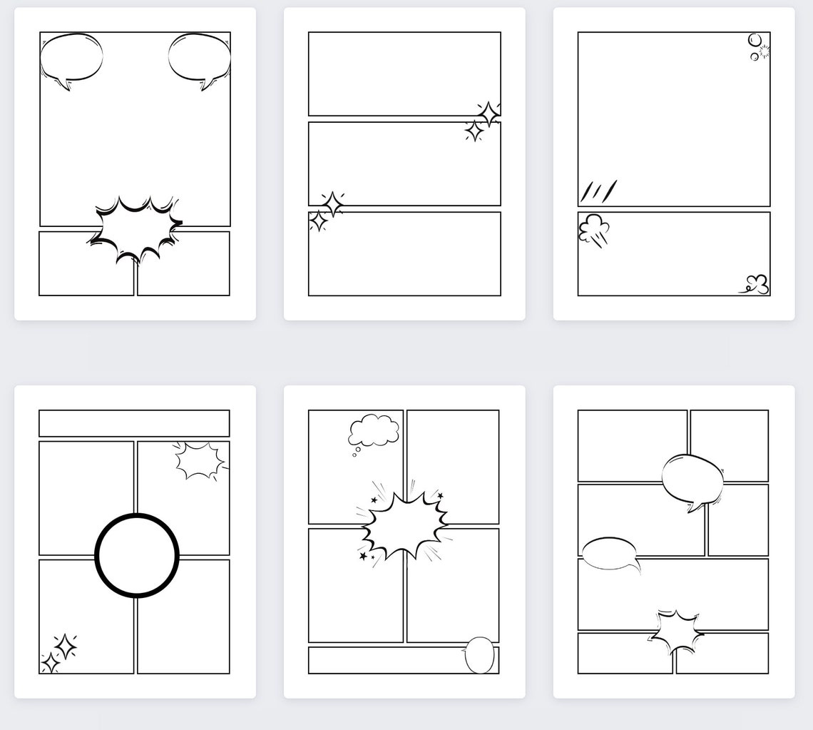 Blank Comic Book to Create Your Own Comic; Fun for Kids, Road Trip ...