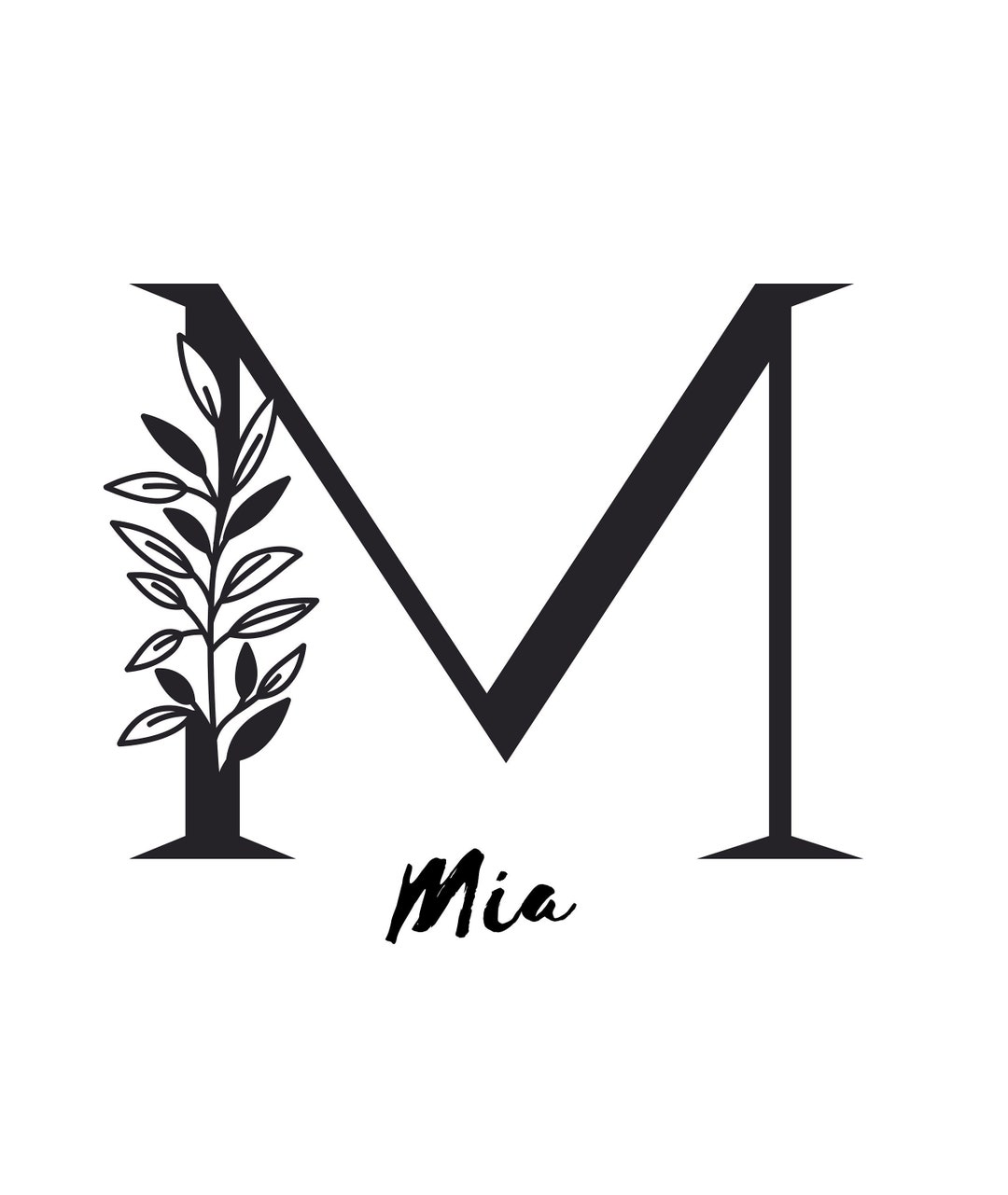 Mia - Name Print - Nursery Print, Baby Shower, Baby Gift - Etsy