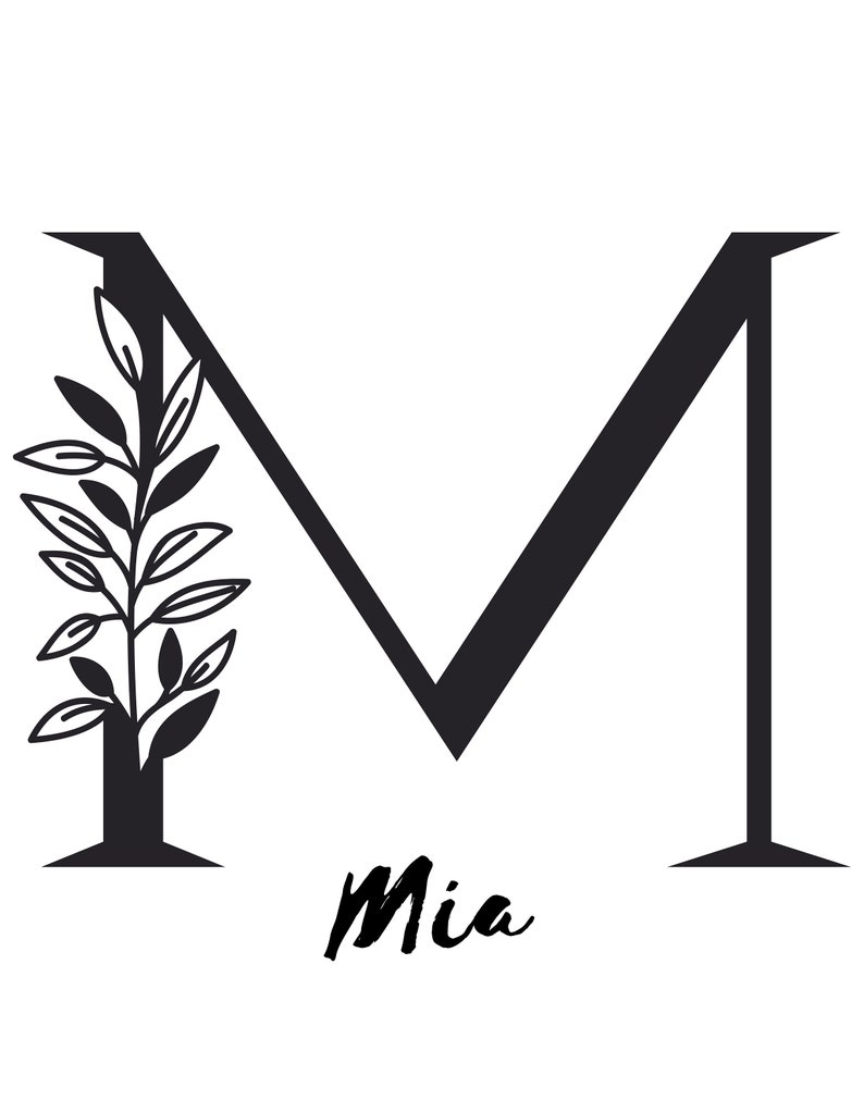 Mia - Name Print - Nursery Print, Baby Shower, Baby Gift - Etsy