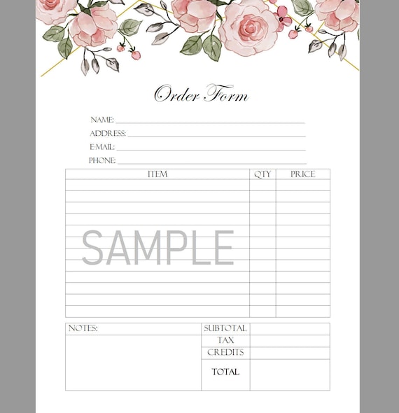 Senegence Lipsense Party Order Form | Etsy