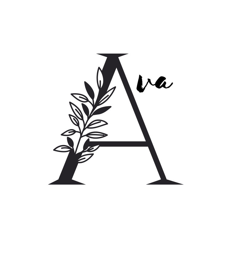 Ava- Name Print - Nursery Print, Baby Shower, Baby Gift - Etsy