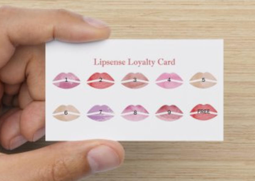 Lipsense Loyalty Card - Etsy