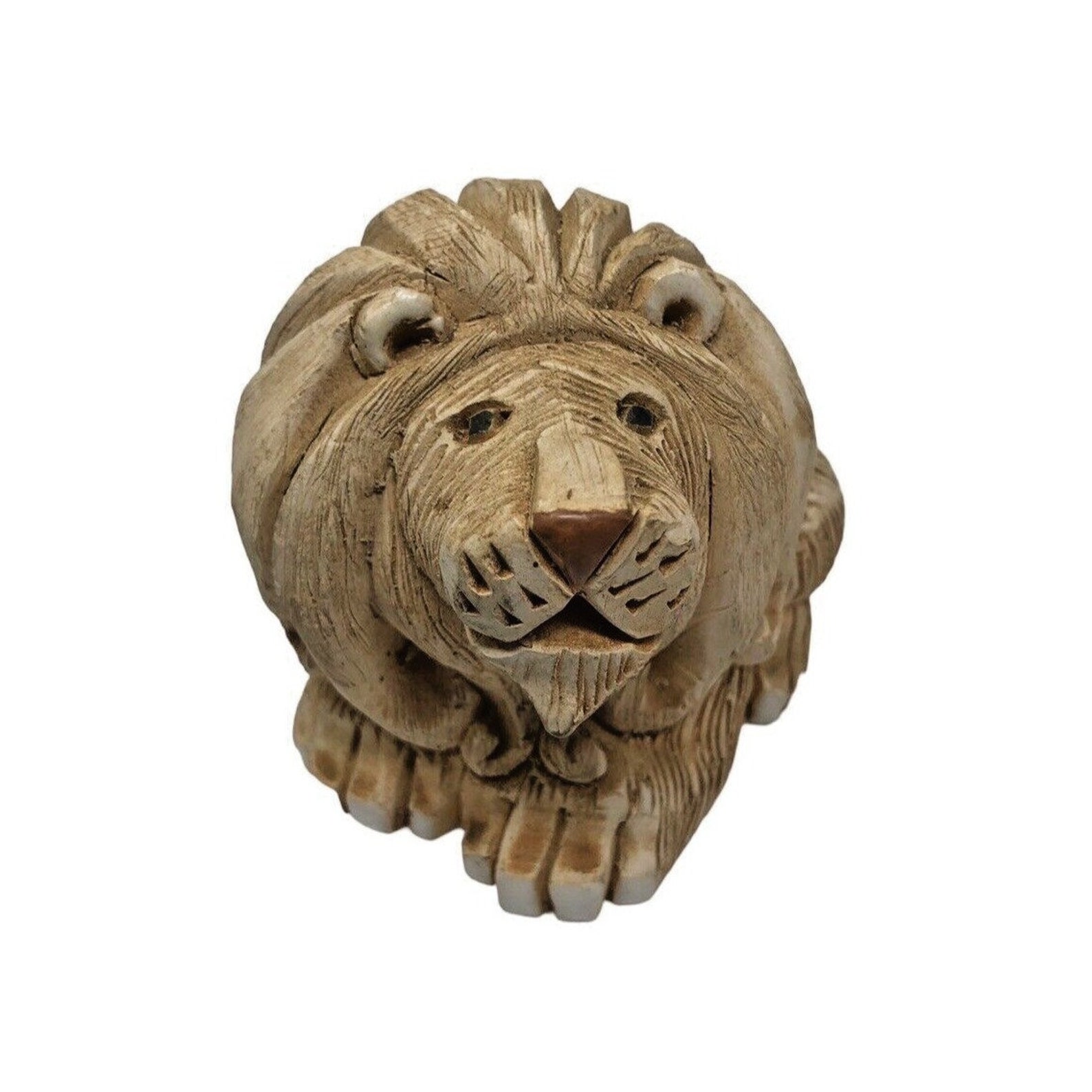 Artesania Rinconada Lion Art Pottery Figurine Signed 3" - Etsy
