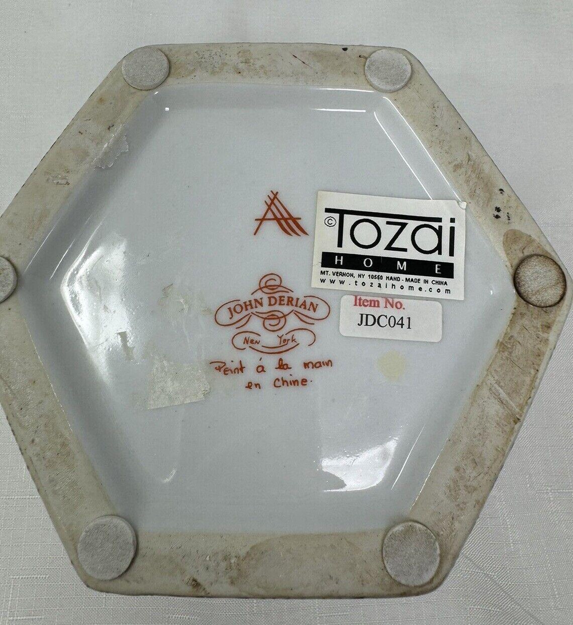 John Derian for Tozai Butterfly Vase Porcelain 5.75 Tall Buttlerflies ...