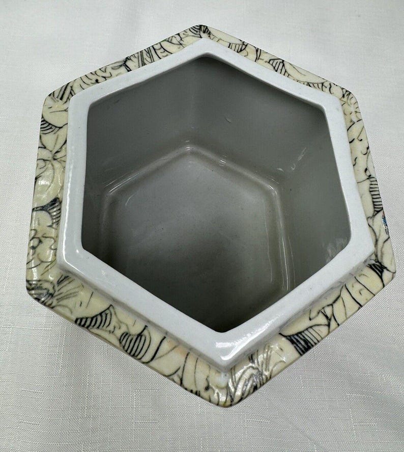 John Derian for Tozai Butterfly Vase Porcelain 5.75 Tall Buttlerflies ...