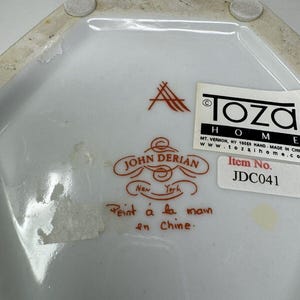 John Derian for Tozai Butterfly Vase Porcelain 5.75 Tall Buttlerflies ...