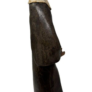 S.G. Healy Folk Art Pottery Monk Scholar Figurine 16.25 Inches Books ...