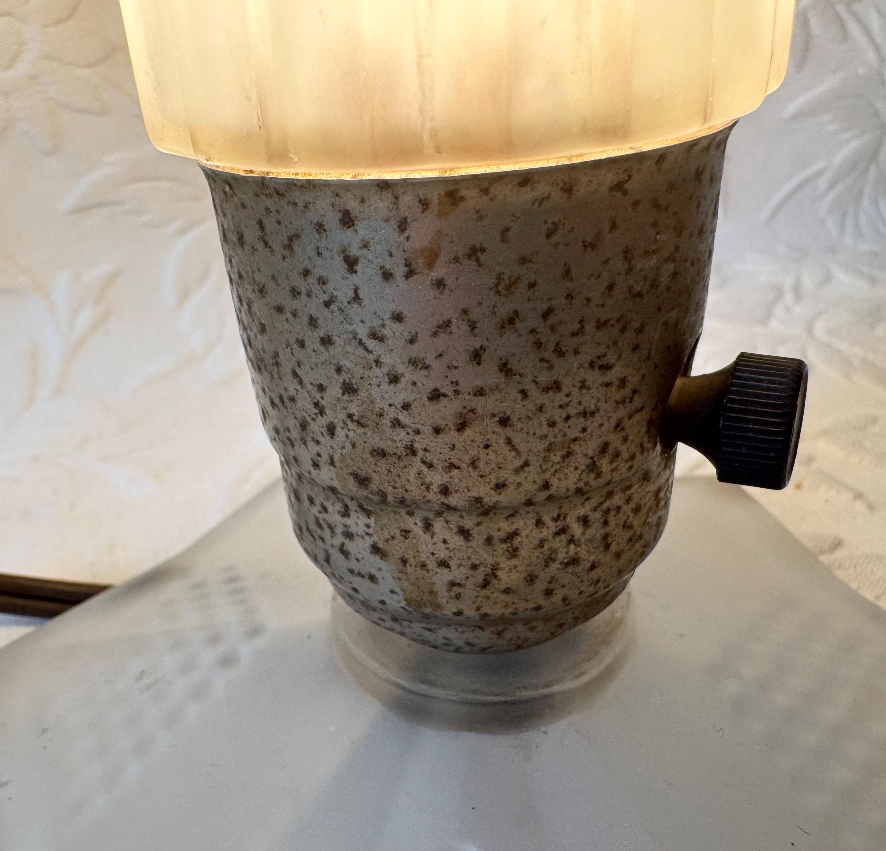 Art Deco Frosted Glass Torpedo / Skyscraper Lamp - Etsy