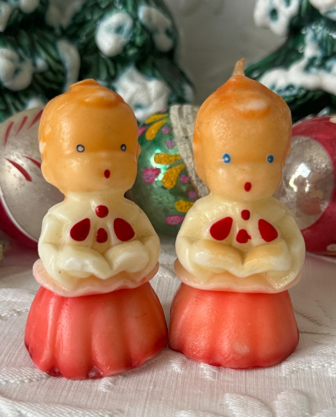 Vintage Pair Choir Boy Unused Christmas Candles 1950s - 1960s - Etsy