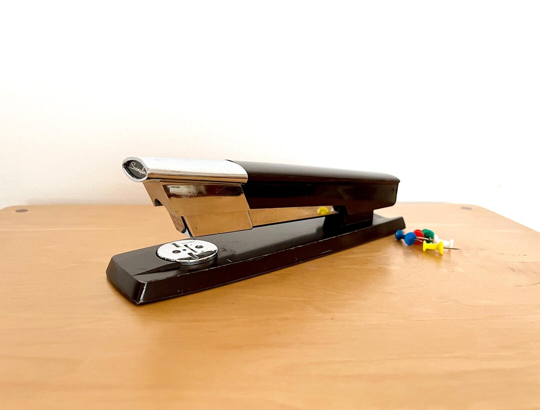 Vintage 1960s Swingline 333 Stapler, Brown & Chrome Classic Mid Century ...