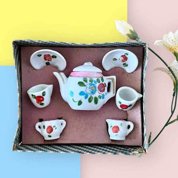 Vintage Childrens Tea Set Made in Japan - Etsy