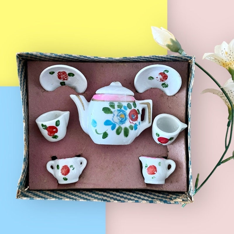 Miniature Tea Set - Etsy