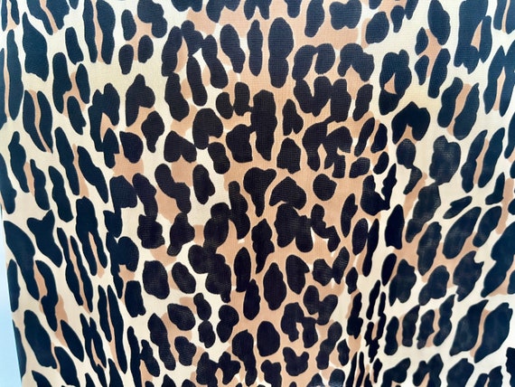 Vintage 1950s Leopard Print Nylon Half Slip by Vanity… - Gem