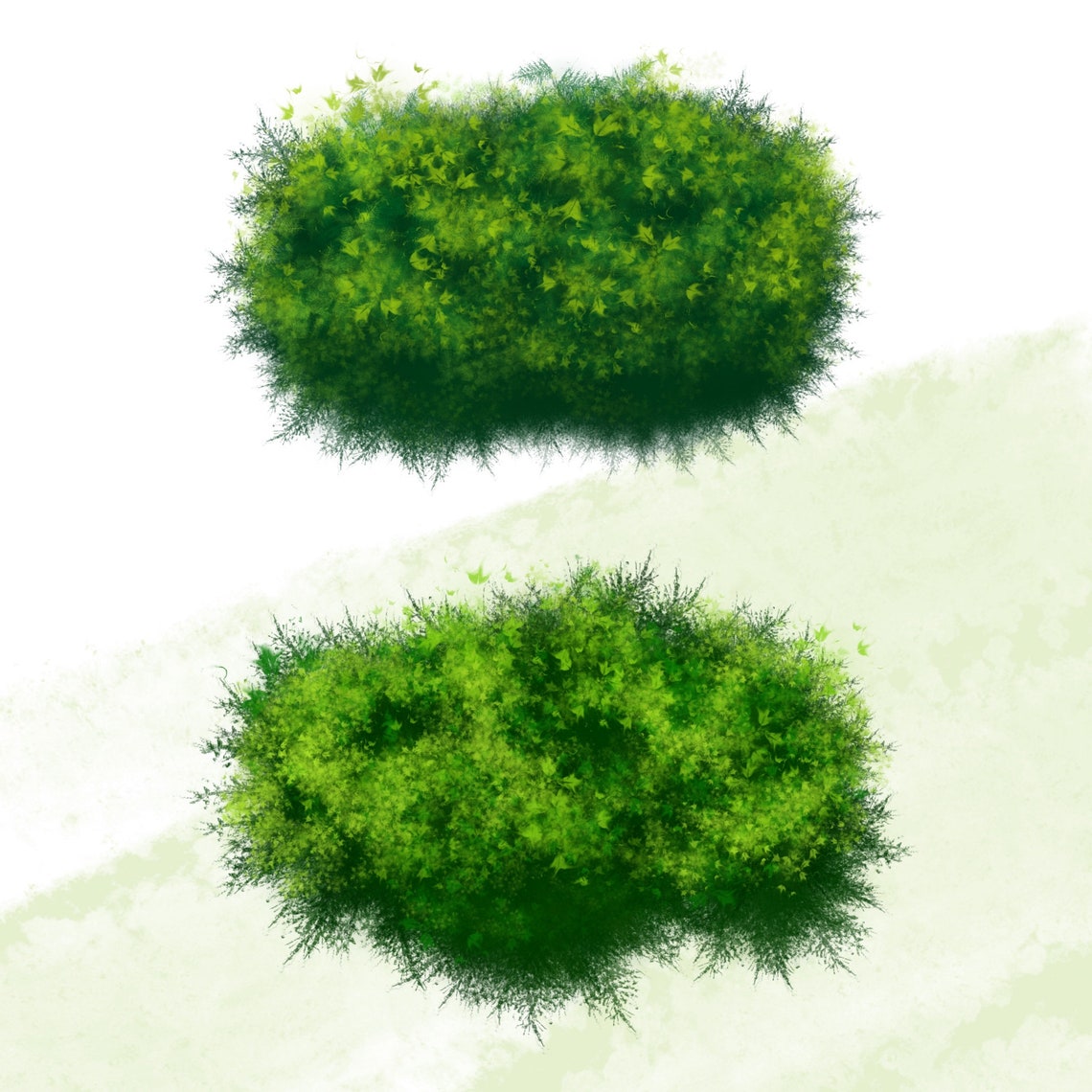 17 Bushes Pack • Procreate Brushes • Hand-drawn - Etsy