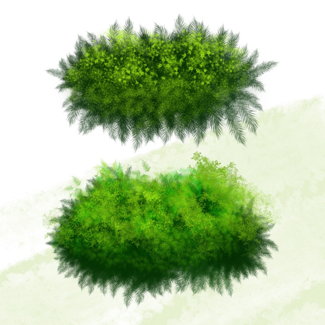17 Bushes Pack • Procreate Brushes • Hand-drawn - Etsy