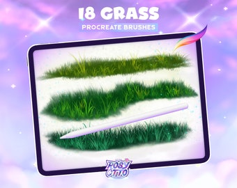 Grass and Foliage Brushes for Procreate - Etsy