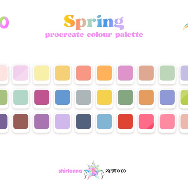 Spring Color Palette - Etsy