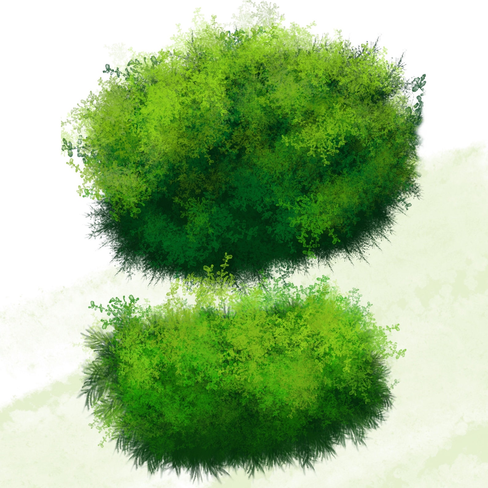 17 Bushes Pack • Procreate Brushes • Hand-drawn - Etsy