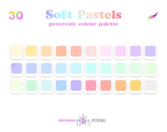 Pastel Color Palette Procreate | Etsy