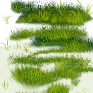 18 Grass Brushes Procreate - Etsy