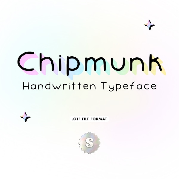 Chipmunk Font - Etsy