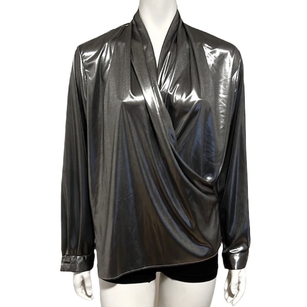 Metallic Blouse - Etsy
