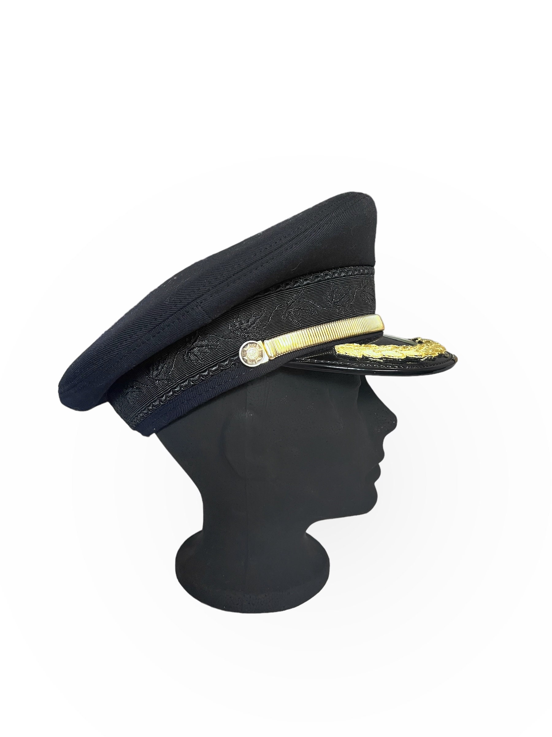 VINTAGE Regalia Authentic Muir Cap Captain Hat Constable Officer Police ...