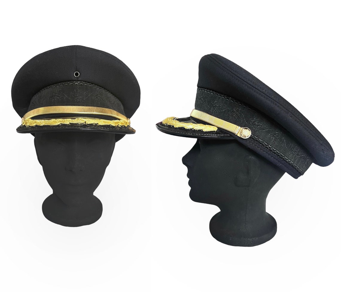 VINTAGE Regalia Authentic Muir Cap Captain Hat Constable Officer Police ...