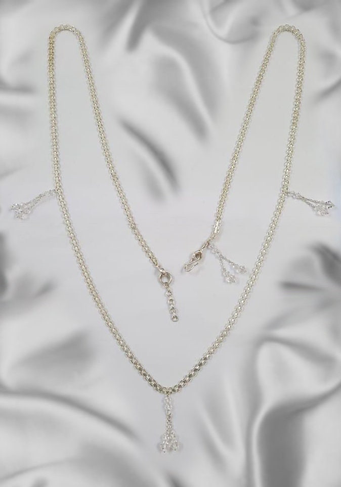 Waist Chains Handmade in Silver With or Without Swarovski - Etsy
