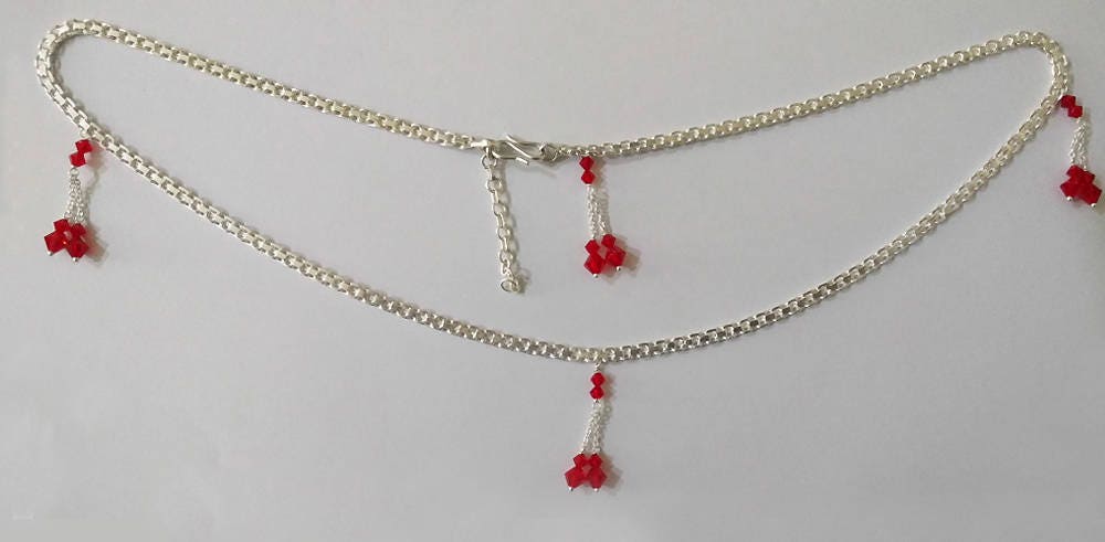 Waist Chains Handmade in Silver With or Without Swarovski | Etsy