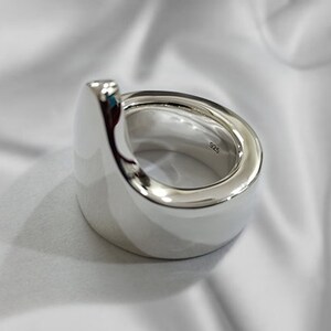 Heavy Long V Ring Solid Silver Extra Weight Custom Made Cock and ...
