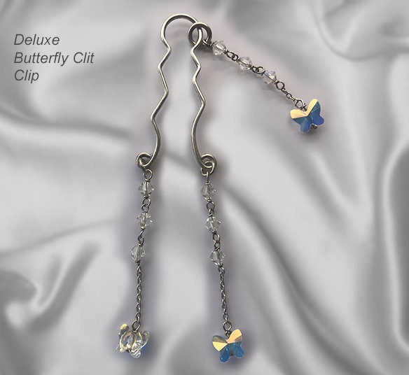 Clitoral Jewelry Non Piercing Design Custom Made in Silver | Etsy UK