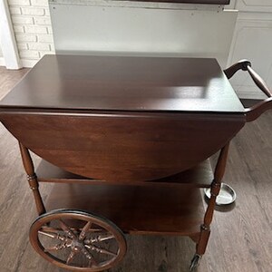 Vintage Victorian Mahogany Bar Cart, Tea Service Trolley 1920's - Etsy