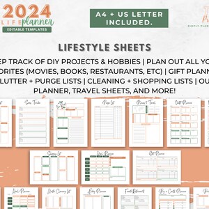 2024 Planner Templates for Canva 153 Pages Calendar and Planner ...