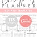 Christmas Planner Templates for Canva, Holidays Planner, Editable ...