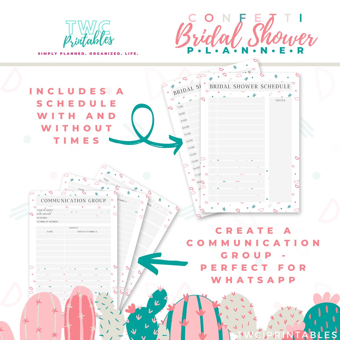 bridal-shower-planner-bridal-shower-printables-printable-etsy