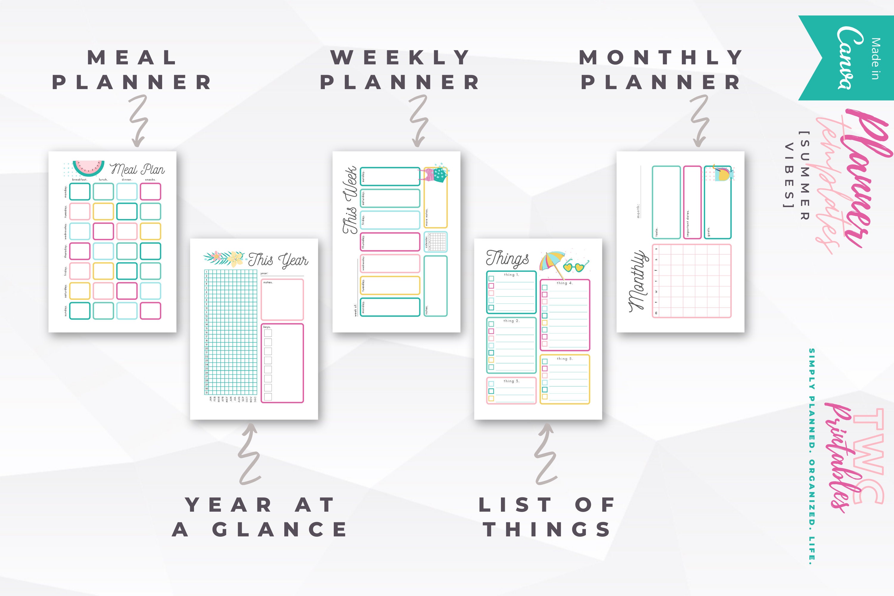 Basic Planner Inserts Editable With Canva 10 Pages Daily to Do List ...