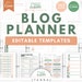 Editable BLOG Planner Templates for Canva, Blog Template, Blog Post ...