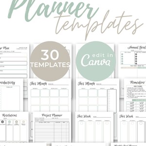 Goal Planner Canva Templates, Goal Setting Worksheet Template, Goal ...