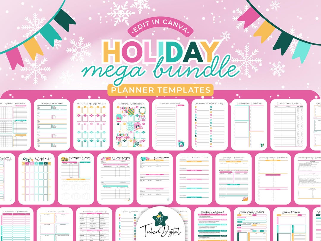 BRIGHT Holiday Mega Bundle: 269 Pages Christmas Thanksgiving Halloween ...