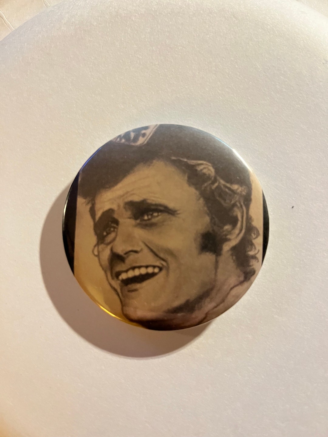 A Hand Drawn Portrait Shrunk Down and Printed Onto a 2.25 Button - Etsy