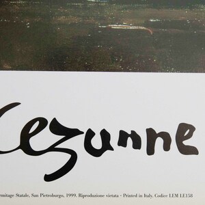 Paul Cézanne - Rare Vintage Poster - Impressionists and Avant-gardes ...