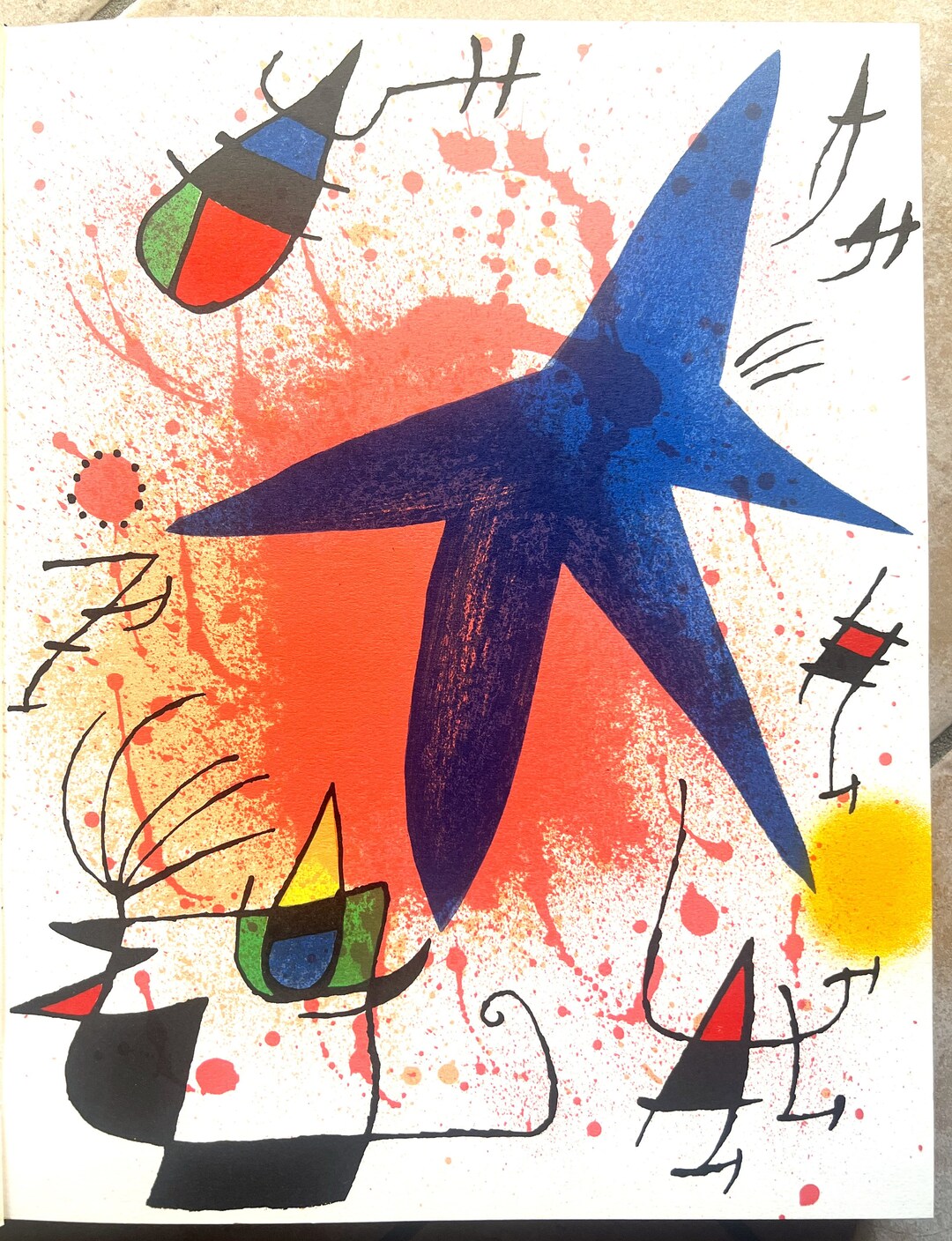 Joan Mirò the Blue Star Original Lithograph. - Etsy